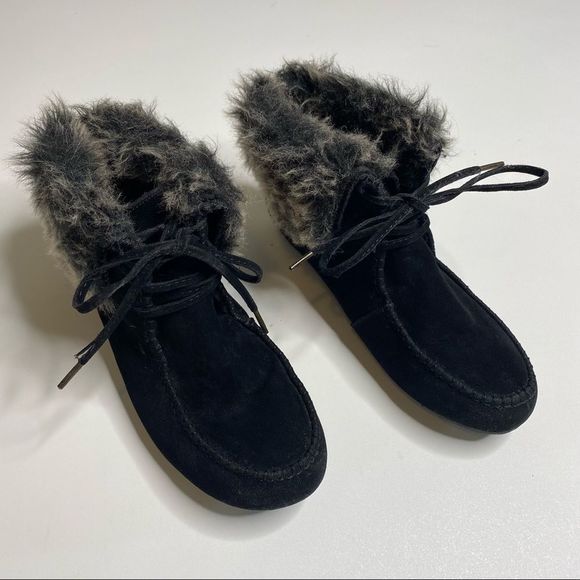 Kalli Collection | Shoes | Kalli Collection Faux Fur Suede Moccasin ...